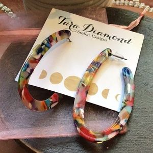 Stellar Designs | Jewelry | Stellar Designs Hoop Earrings | Poshmark
